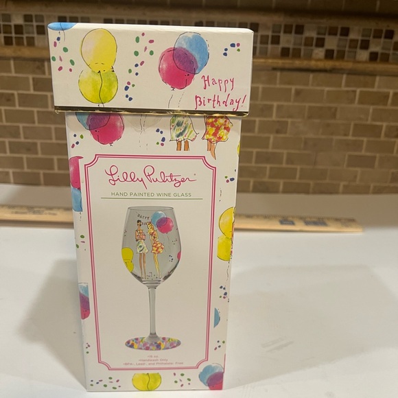 Lilly Pulitzer | Dining | Lilly Pulitzer Happy Birthday Hand Painted ...